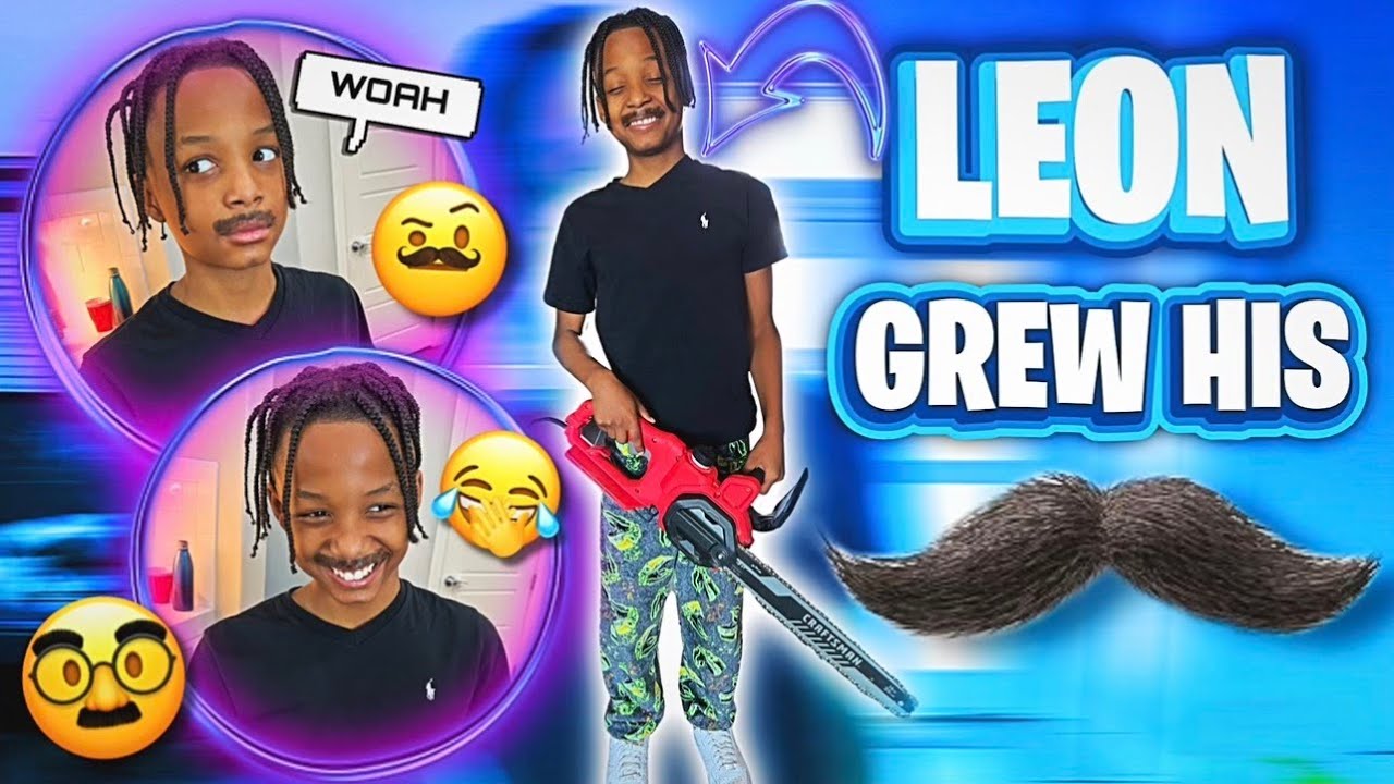 I REALLY CAN'T BELIEVE MY SON LEON GREW A MUSTACHE HE GREW UP SO FAST ...