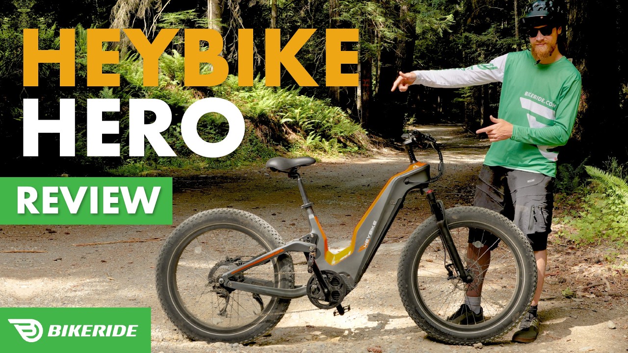 Heybike Hero Carbon Fiber E-Bike Review | BikeRide.com - YouTube