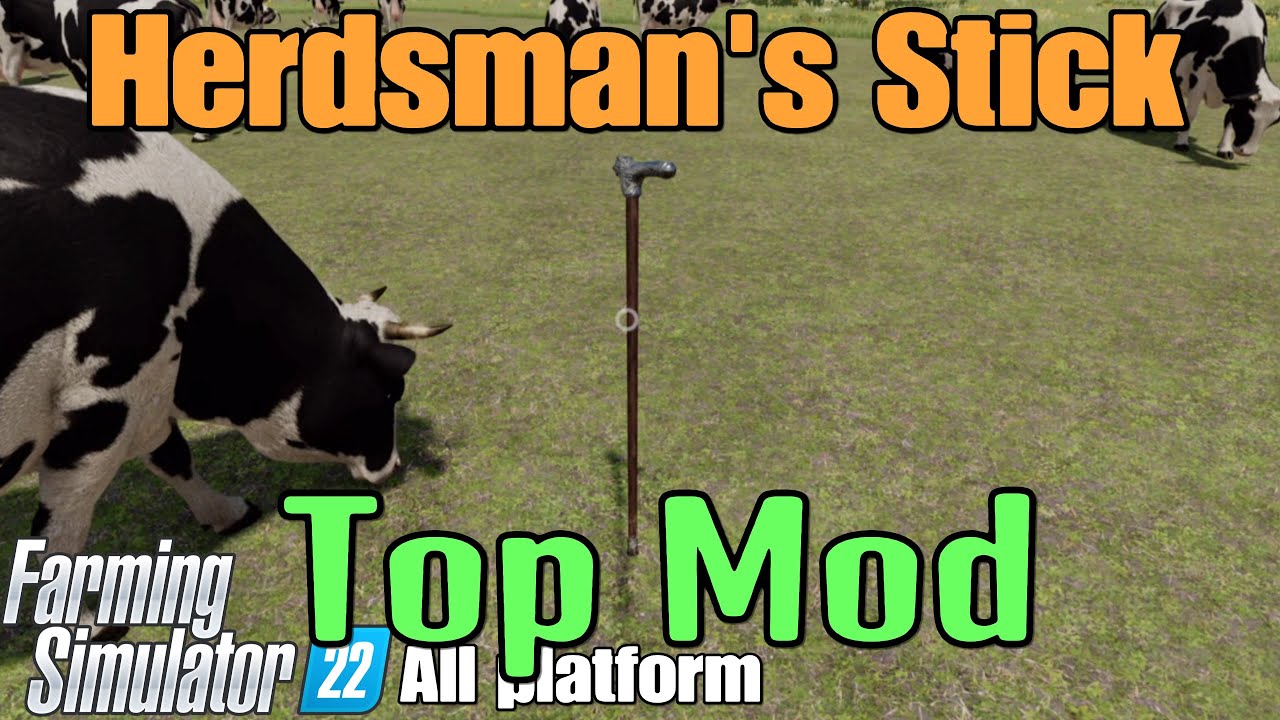 Herdsman's Stick / FS22 mod test for all platforms - YouTube