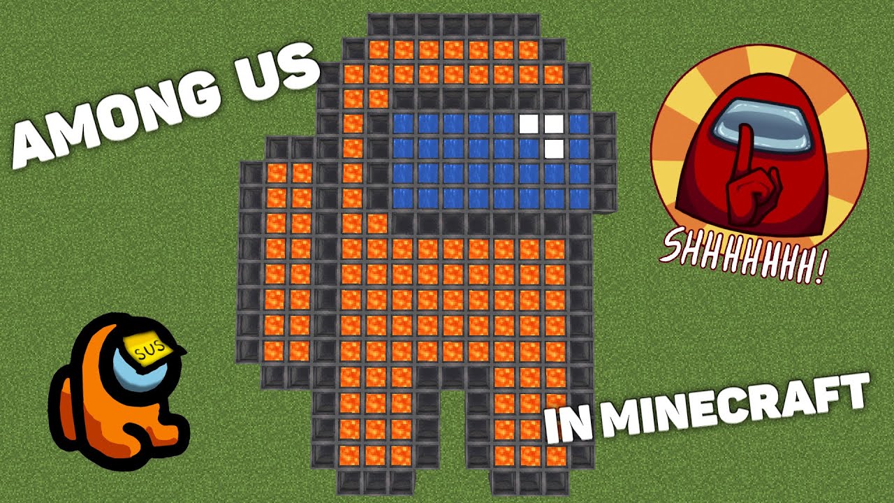 how to make a character from Among Us in minecraft - YouTube