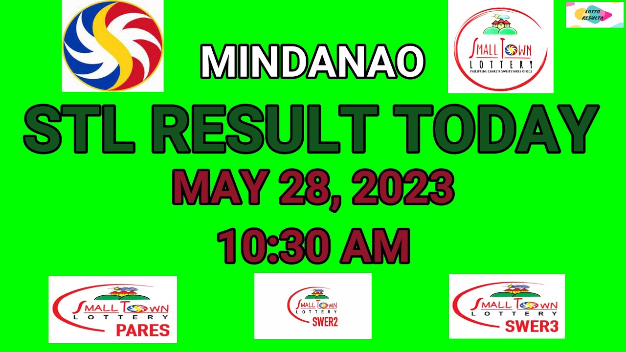 STL RESULT TODAY || MINDANAO || MAY 28, 2023 || 10:30 AM DRAW - YouTube
