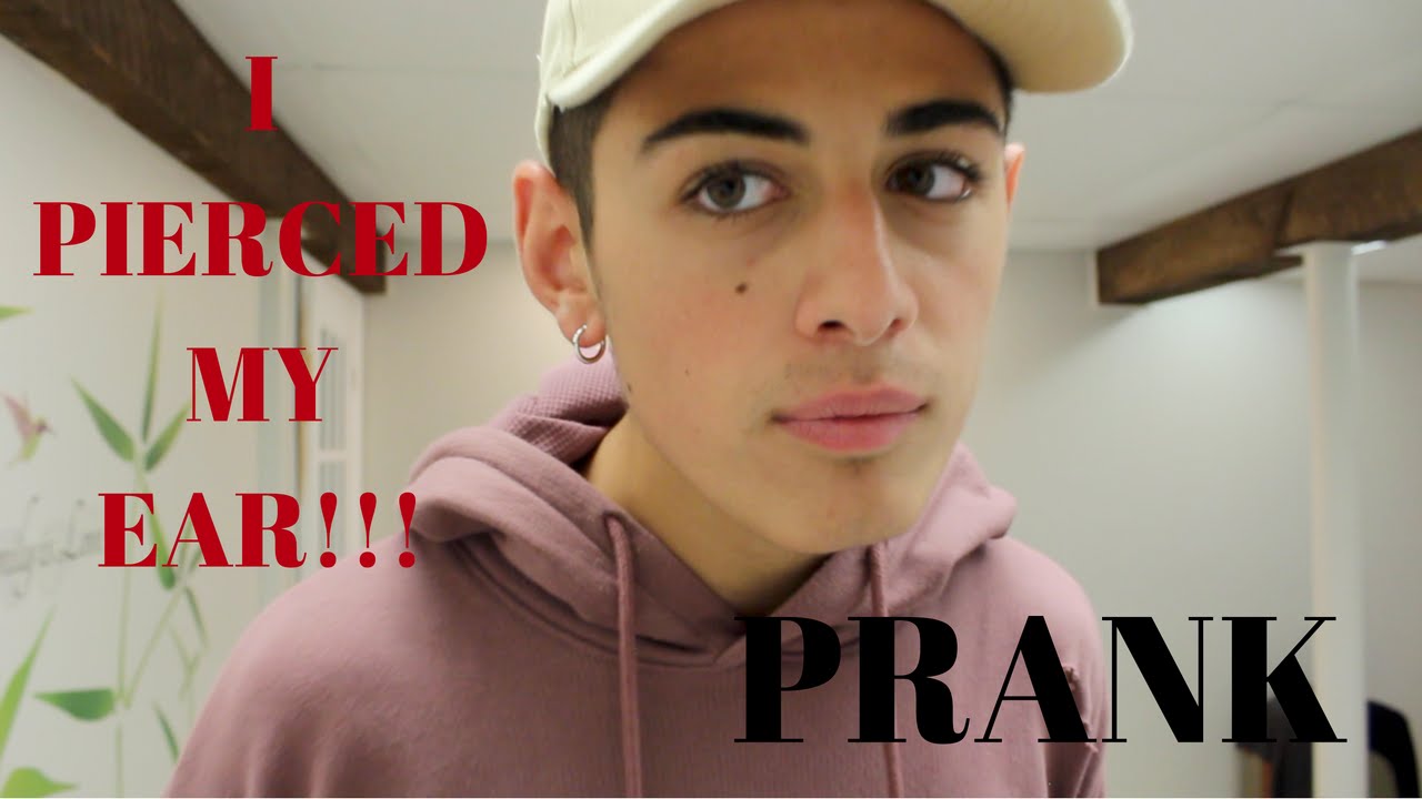 I Pierced My Ear Prank!!! - YouTube