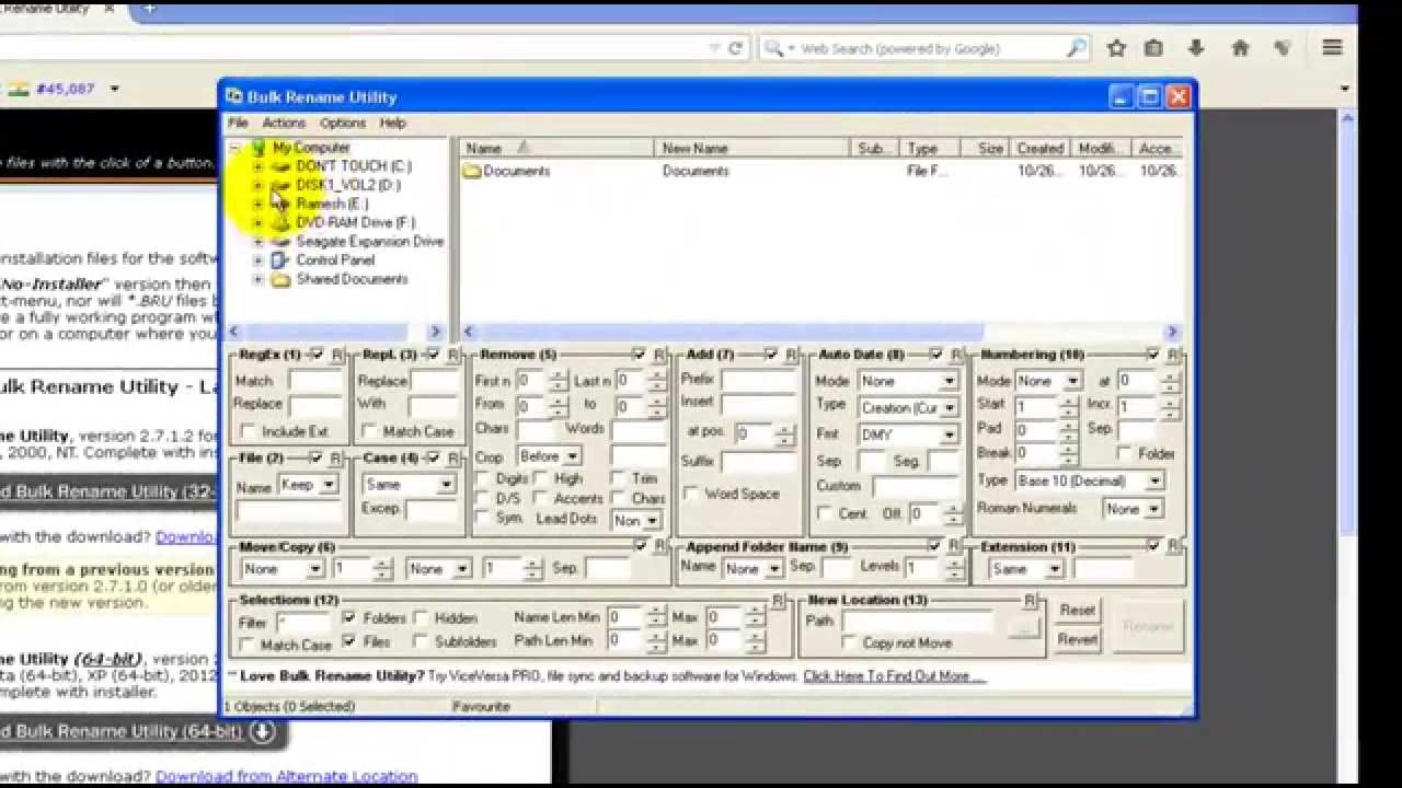 Add folder name to filename mp4 - YouTube