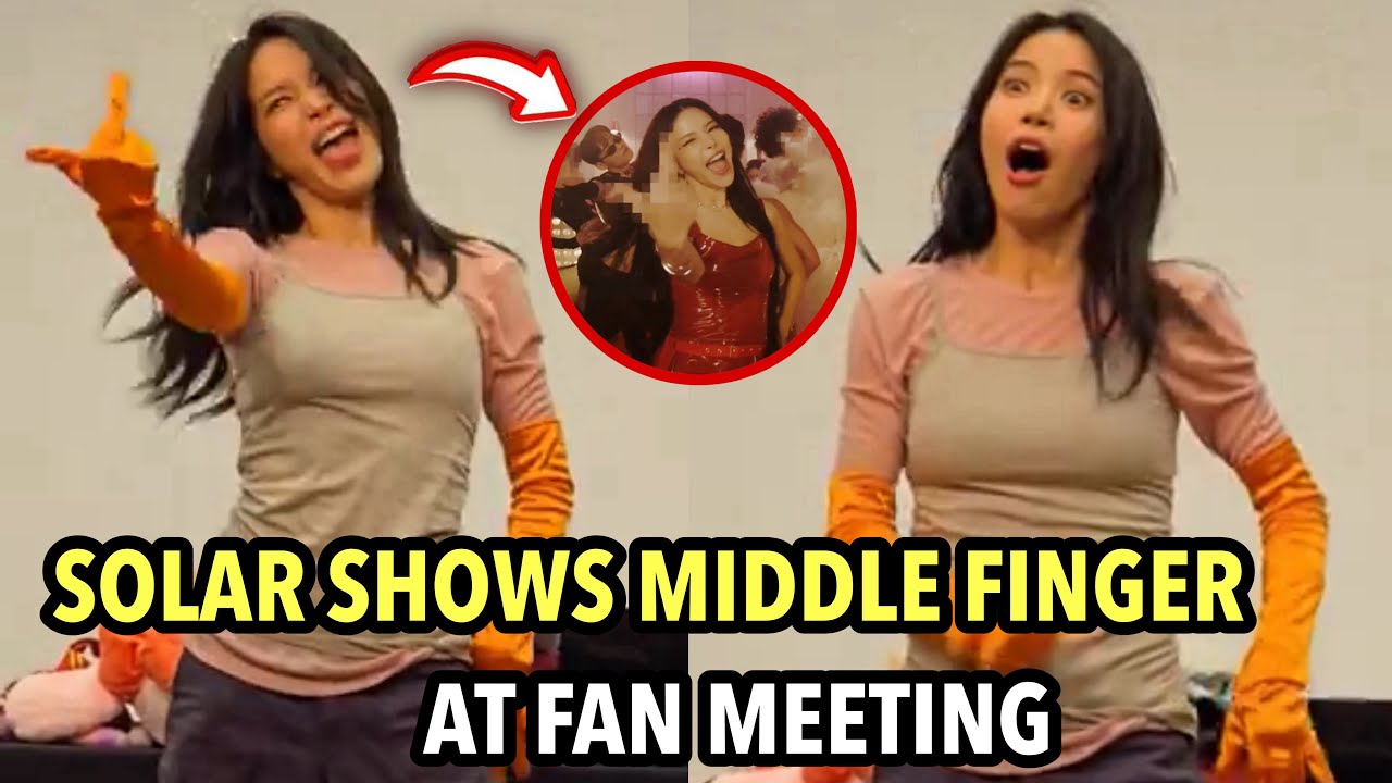 Mamamoo Solar Accidentally Shows Middle Finger During Fan Meet| Fans ...