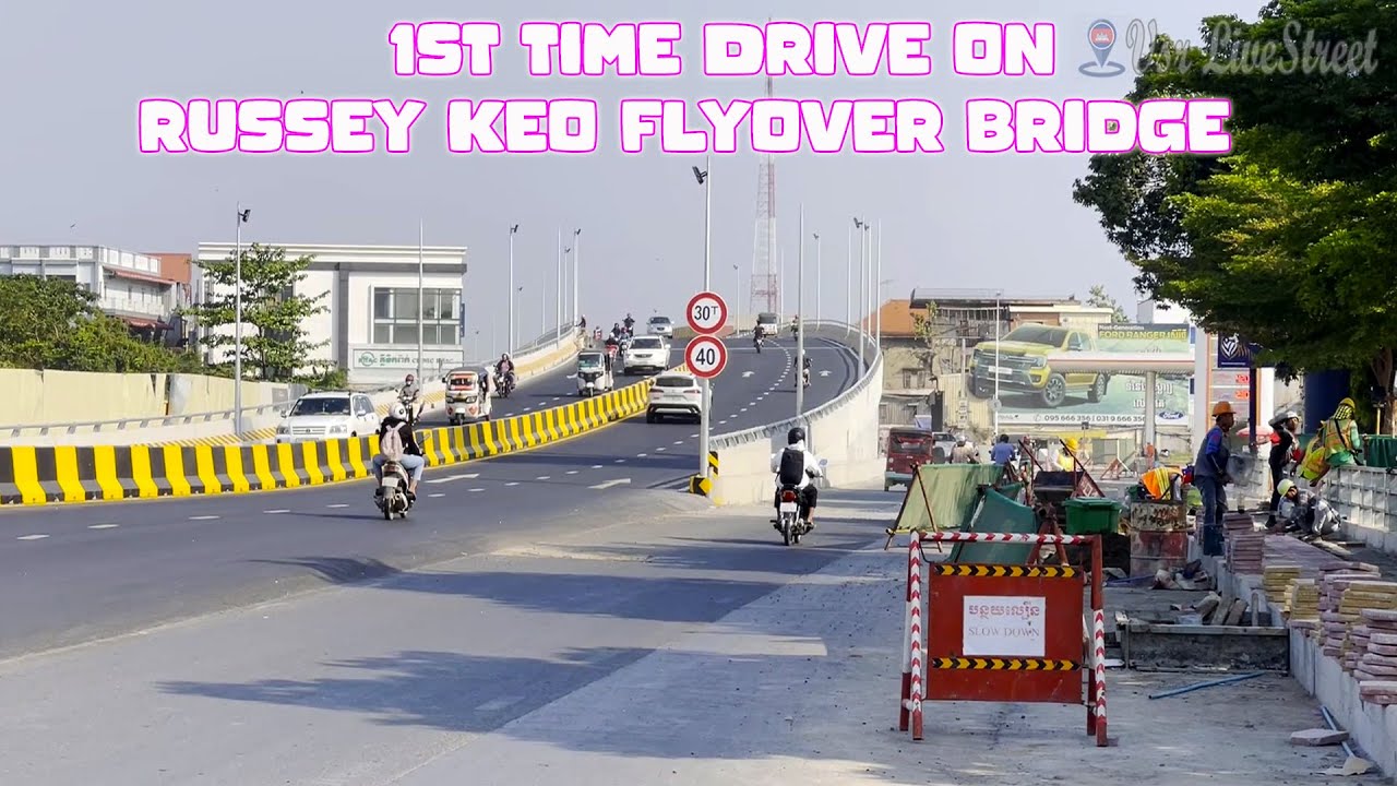 First Driving On Flyover Bridge Russey Keo l Flyover Bridge National ...
