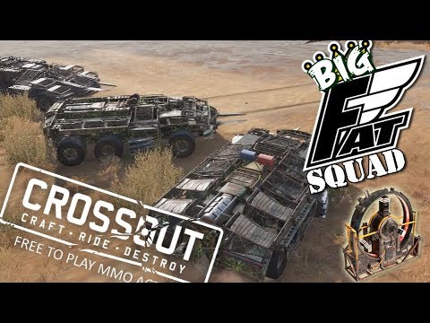 Crossout: [ Apollo & turrets x5 ] BIG FAT squad [ver. 0.8.20] - YouTube