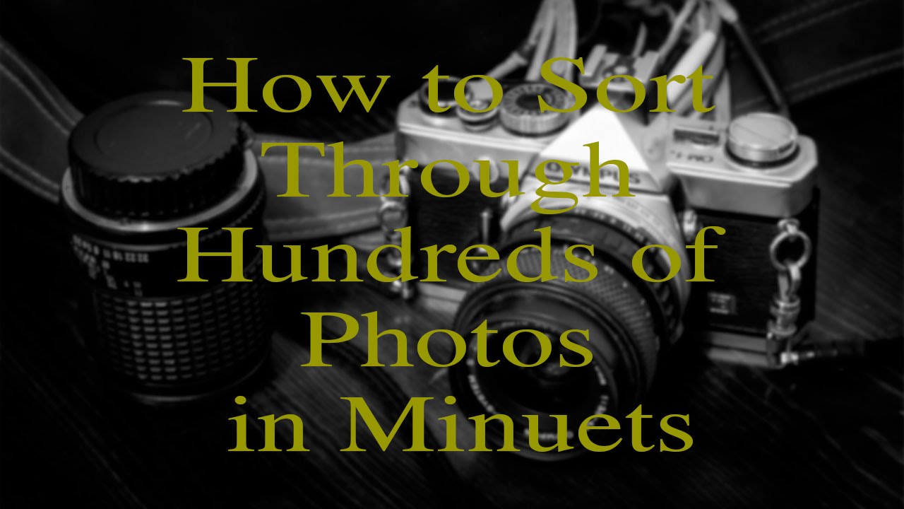 How to Sort Through Hundreds of Photos in Minutes - Adobe Bridge ...