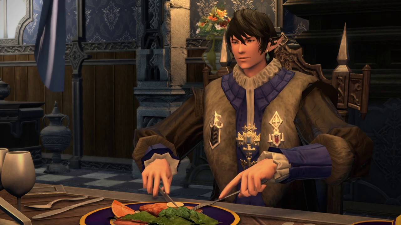 FINAL FANTASY XIV: Dinner with Aymeric cutscene - YouTube