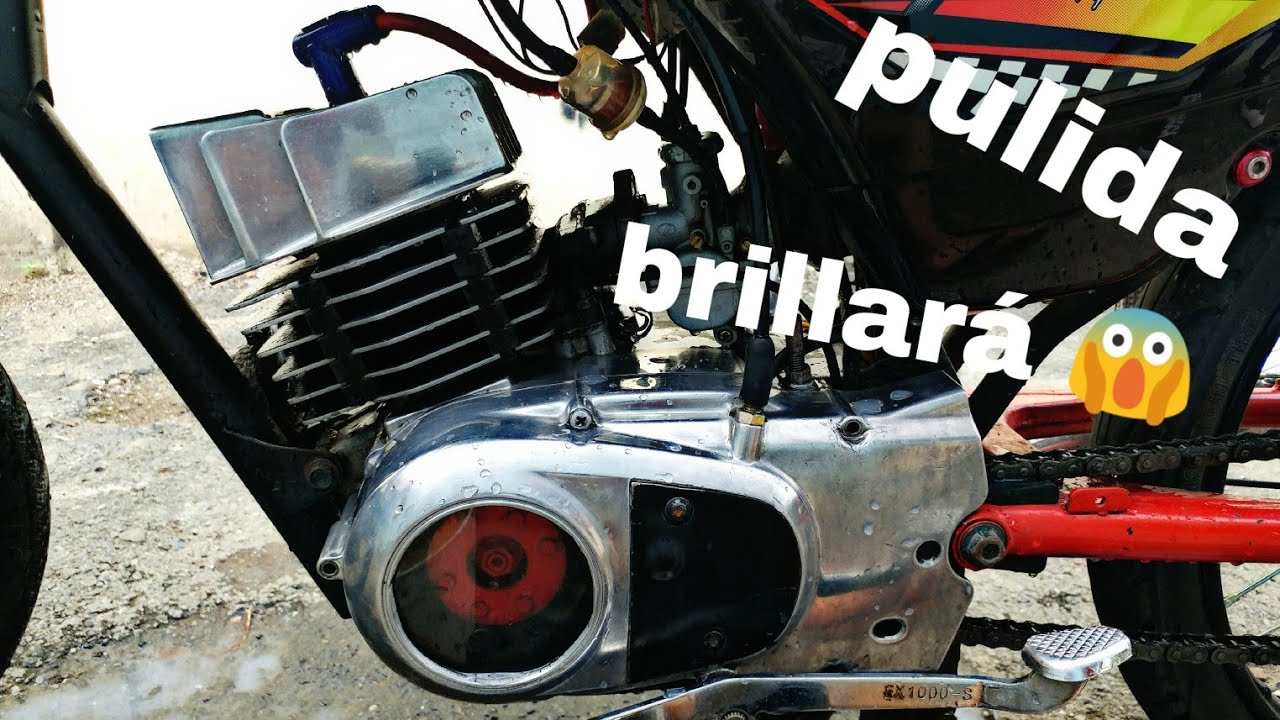 cómo Pulir o Brillar , motor de la Suzuki AX100😱 - YouTube