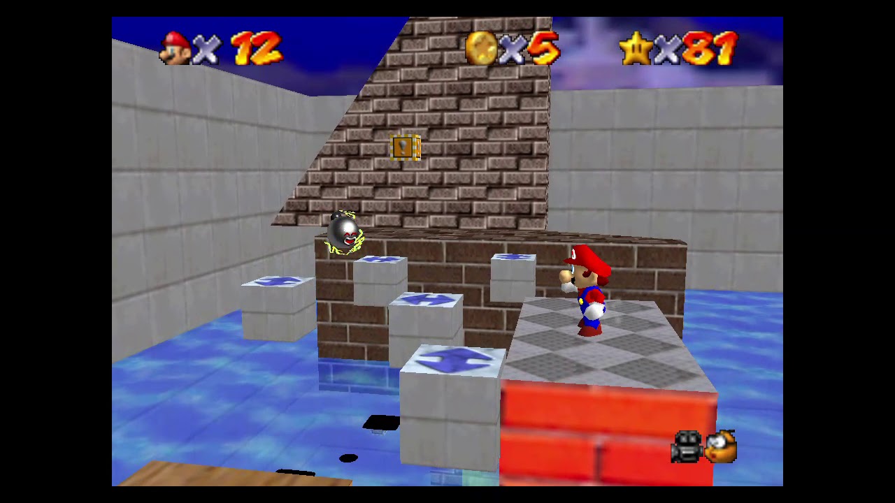 Super Mario 64 100% Walkthrough Part 72 - Shocking Arrow Lift! - YouTube