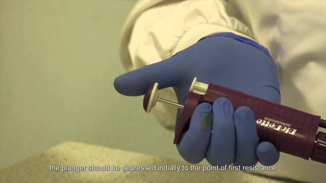 KUick Vid: Using an air displacement pipette subtitled - YouTube
