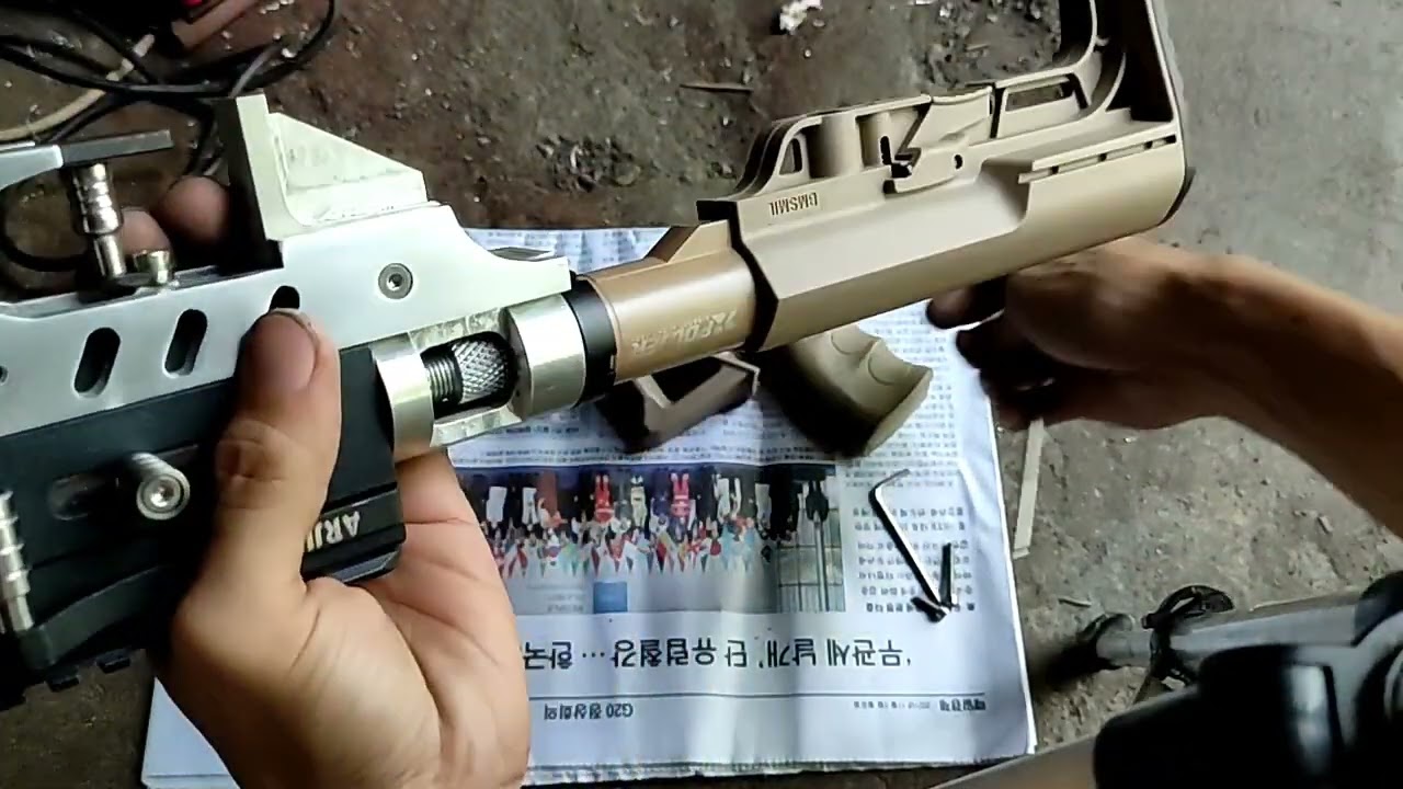 Tutorial pemasangan popor tactical VH - YouTube