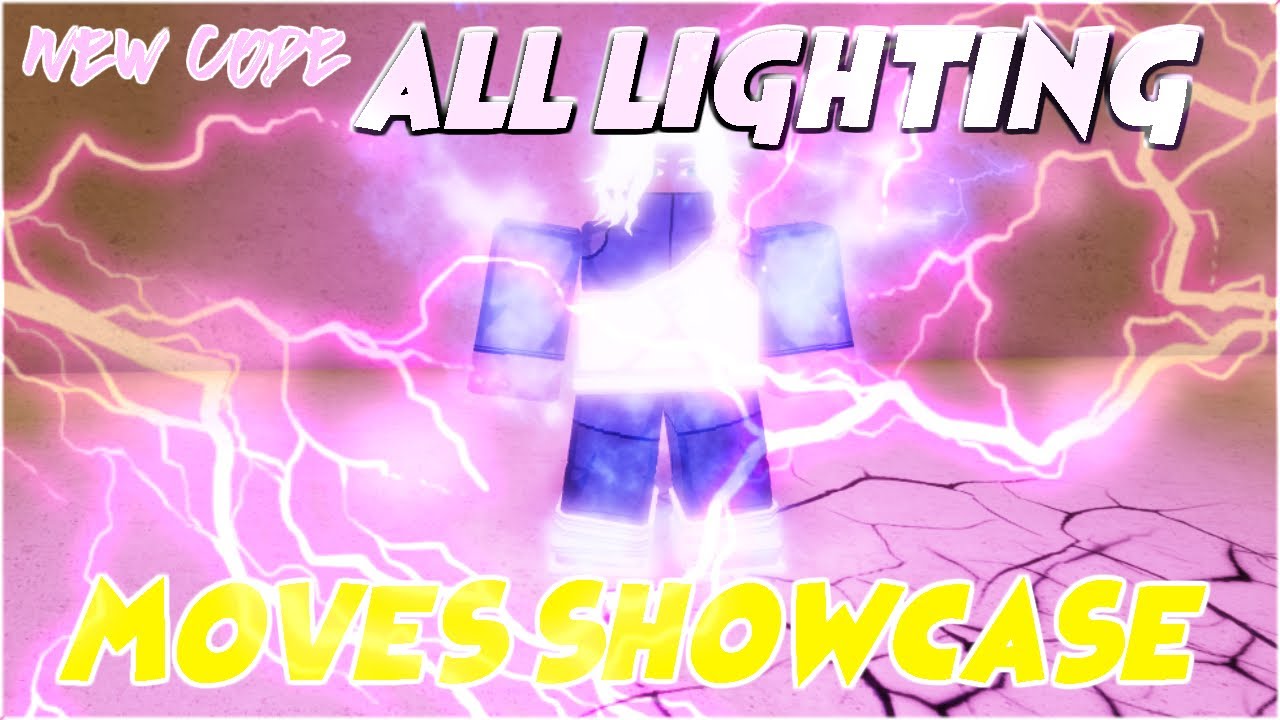 |New Code| All Lighting Moves Showcase + Purple Lighting Mode |Shinobi ...