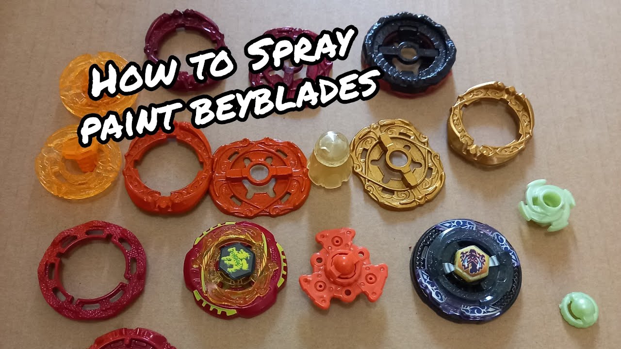 How to Spray Paint Metal Fight Beyblades! - YouTube