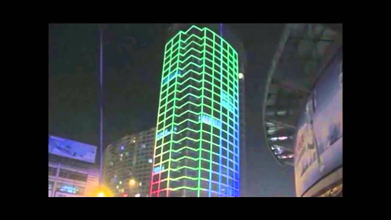Led Light Facade Building - YouTube