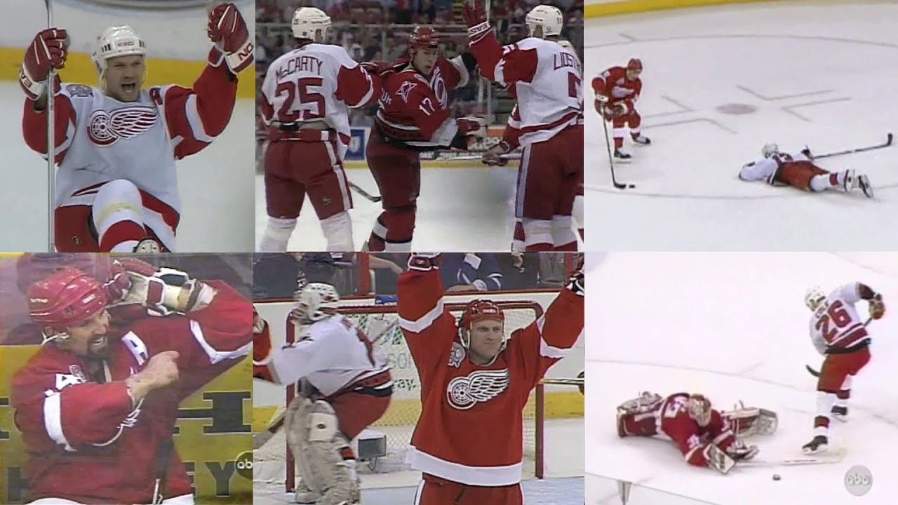 2002 Playoffs: Red Wings-Hurricanes Series Highlights - YouTube