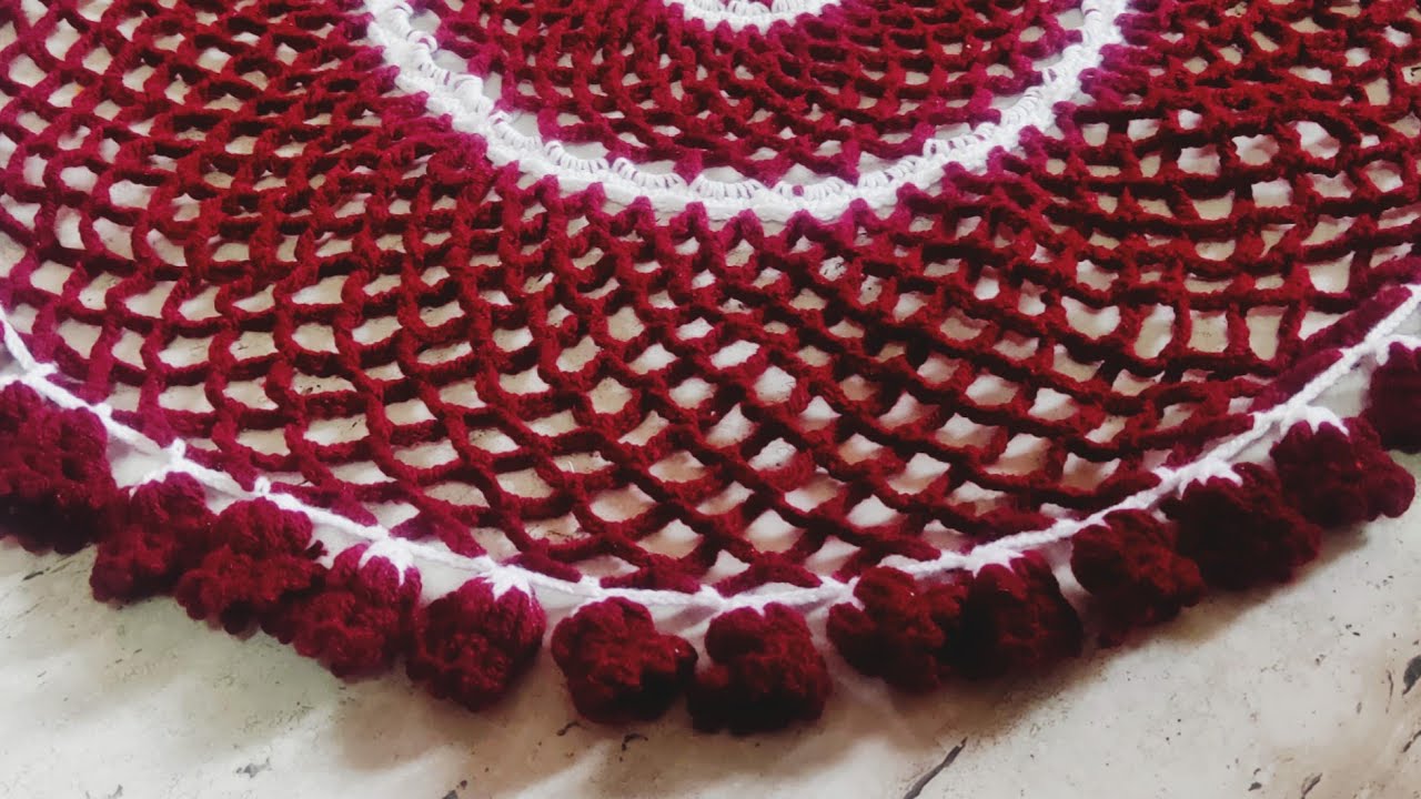 HOW TO CRICKET THALPOSE WOOLEN RUMAL TABLE COVER THALPOSE - YouTube