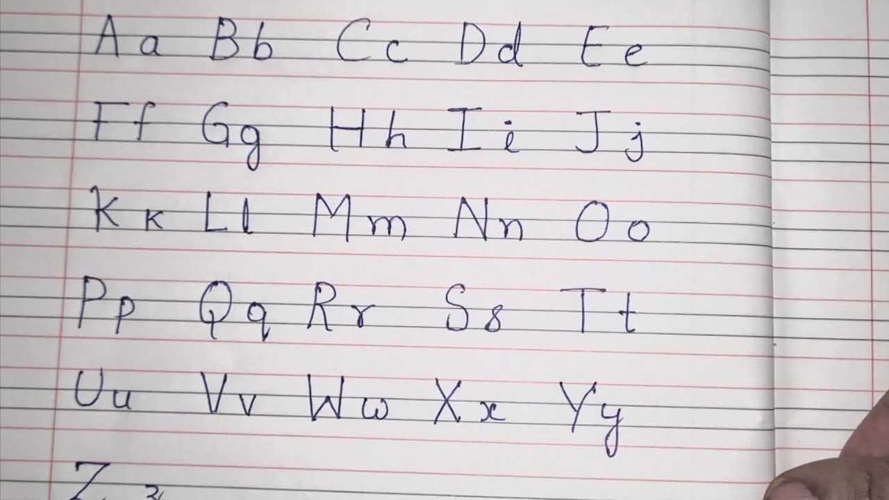How to write ABCD in four lines, Writing CAPITAL letters, Small letters ...