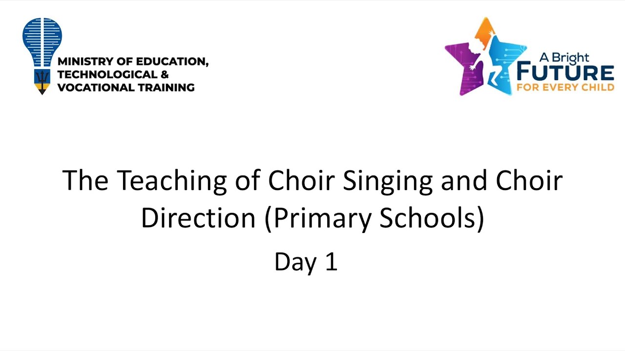 The Teaching of Choir Singing and Choir Directing: Day 1 - YouTube