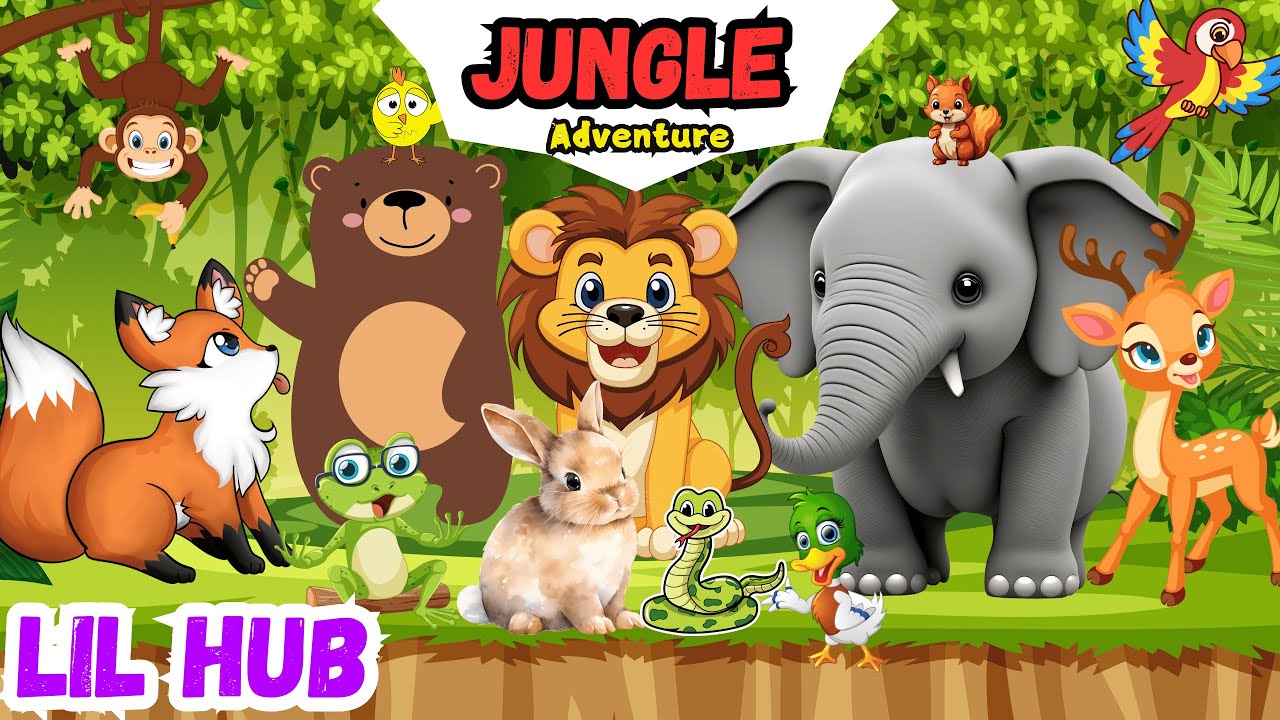 "10 Jungle Animals Poem for Kids | Fun & Educational Rhymes About Wild ...
