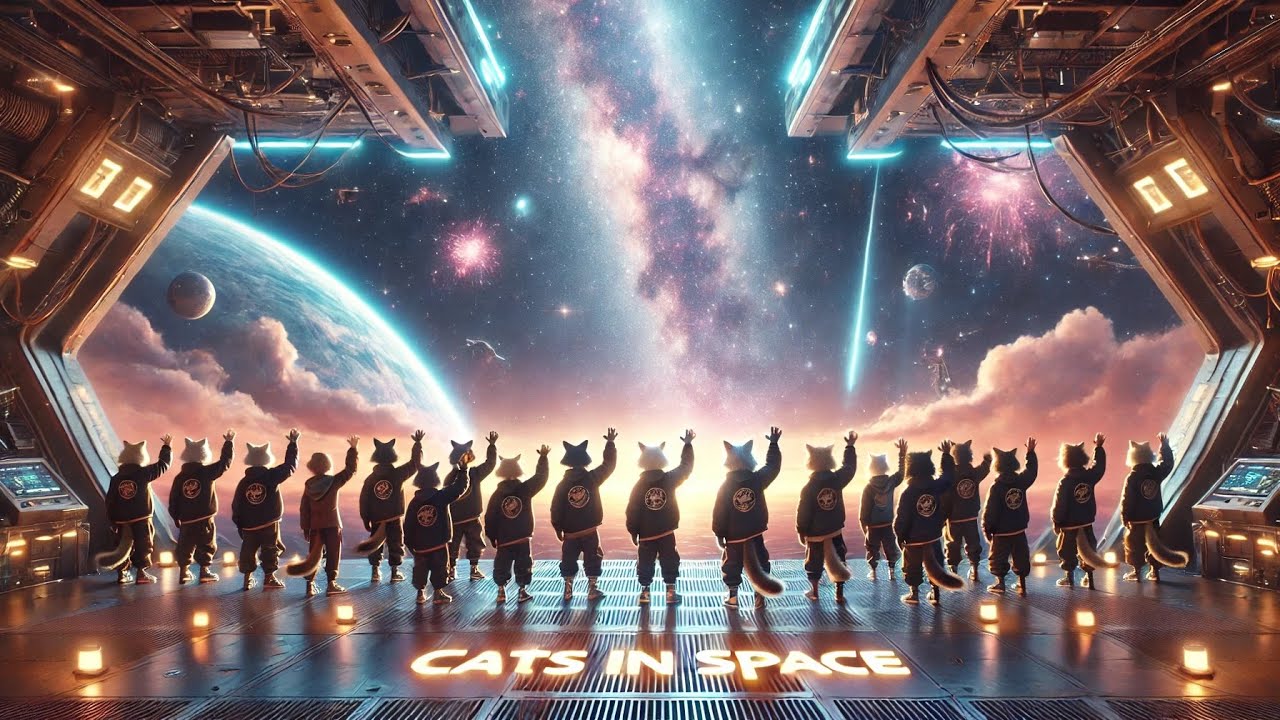 Cats in Space | Meow EDM #cat #meow #funny - YouTube