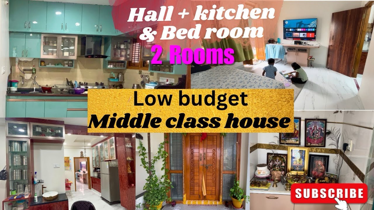 Low budget Middle Class house 🏠,beautiful home|| 2Rooms Hall + kitchen ...