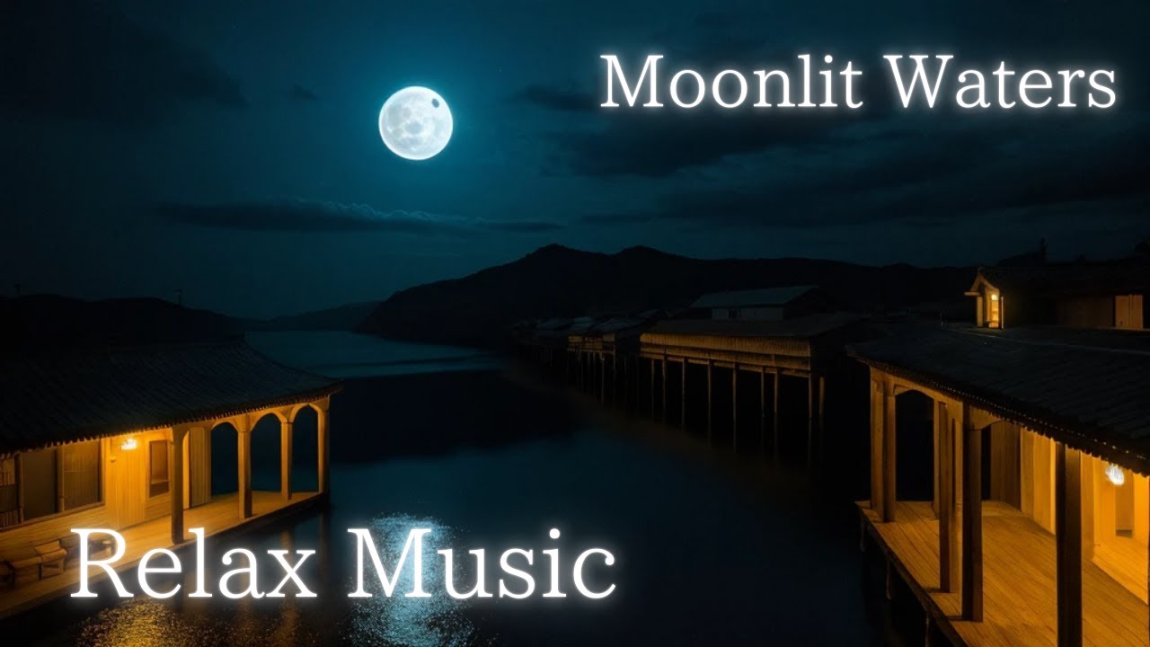 Relax Music "Moonlit Waters - Tranquil Piano Night" Melodies of the ...