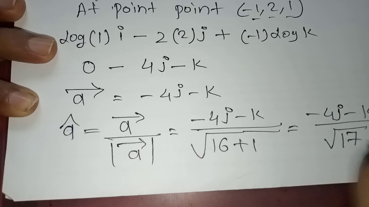Directional derivative problem no 2 - YouTube
