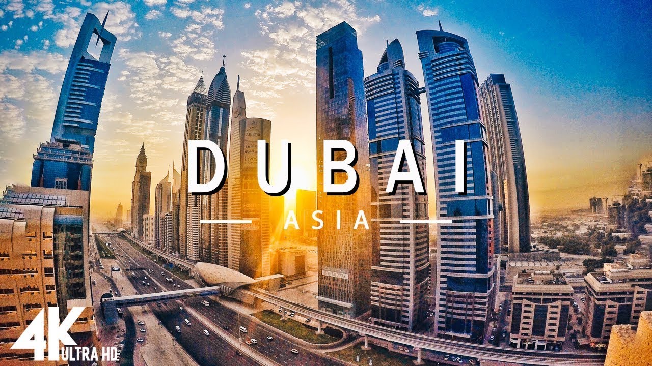 FLYING OVER DUBAI, 4k - YouTube