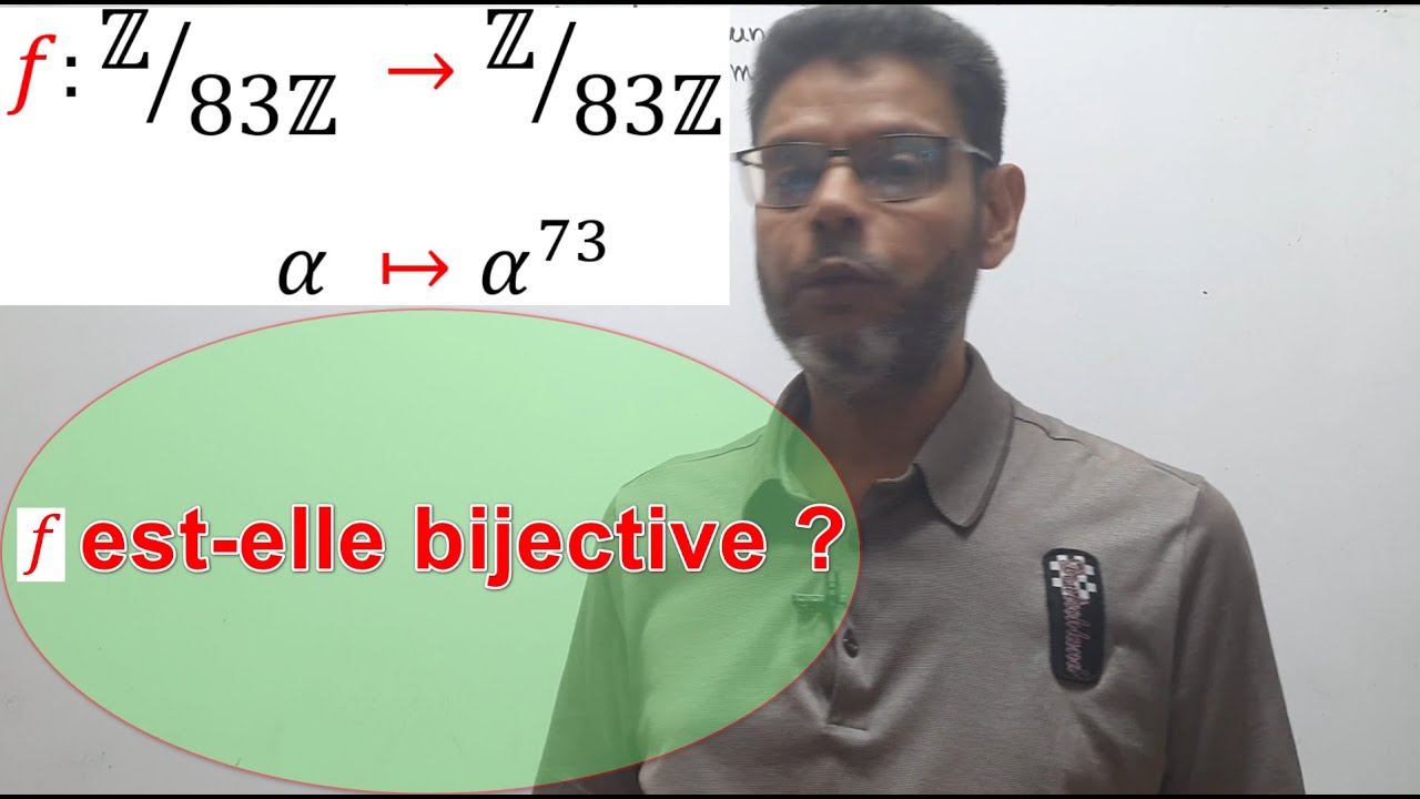 Bijectivité D'une Application Avec Des Notions D'arithmétique : - YouTube