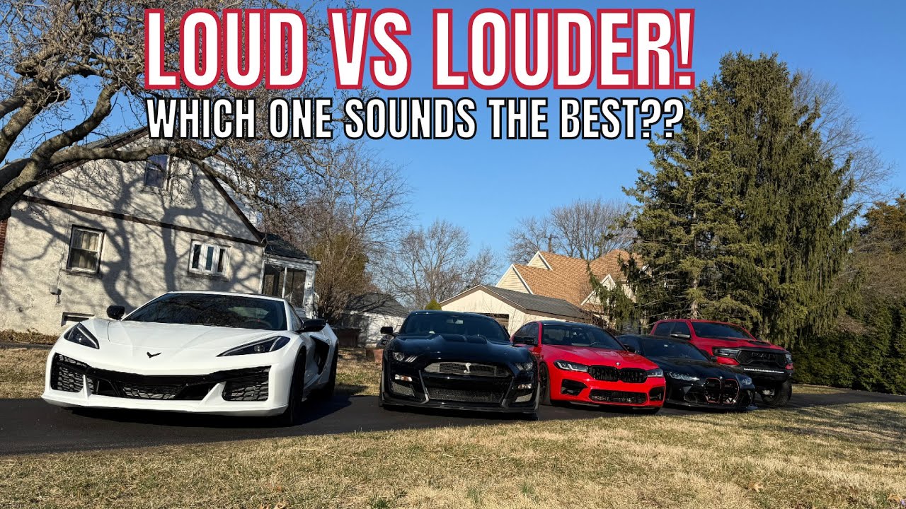 Ultimate Sound Battle! M3 CS vs. M5 Comp vs. GT500 vs. C8 Z06 vs. TRX ...
