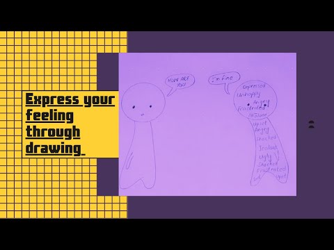 How to express your feeling through drawing./how to draw your emotion ...