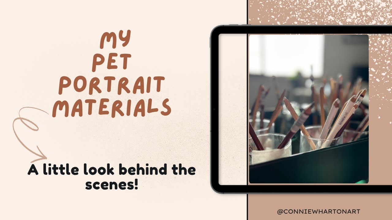 Master Pet Portraits: Essential Materials Guide - YouTube