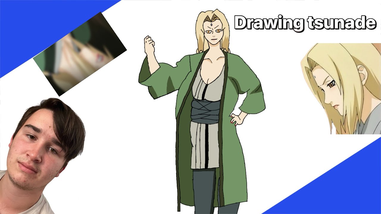 Drawing tsunade full body drawing - YouTube