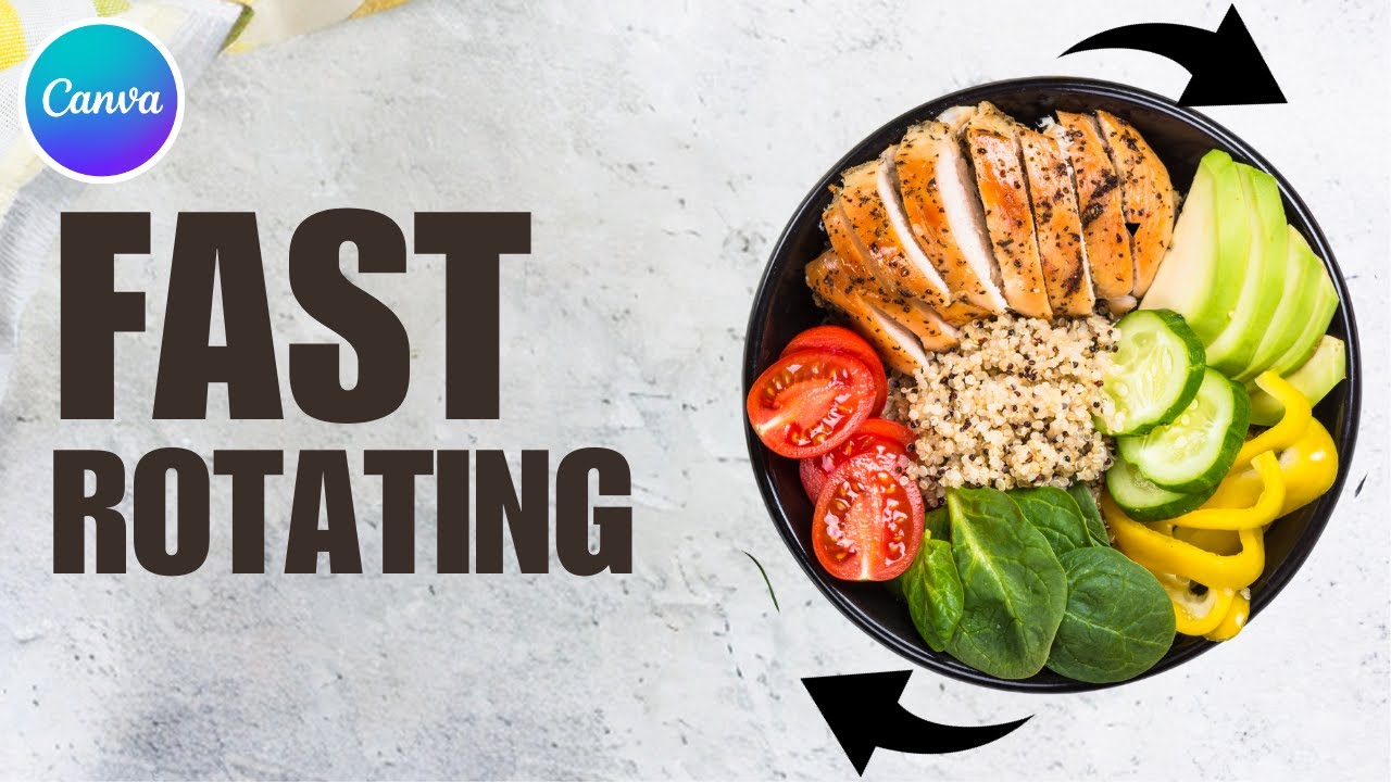 How to create Video ads in Canva | Fast rotating | Rotating object ...