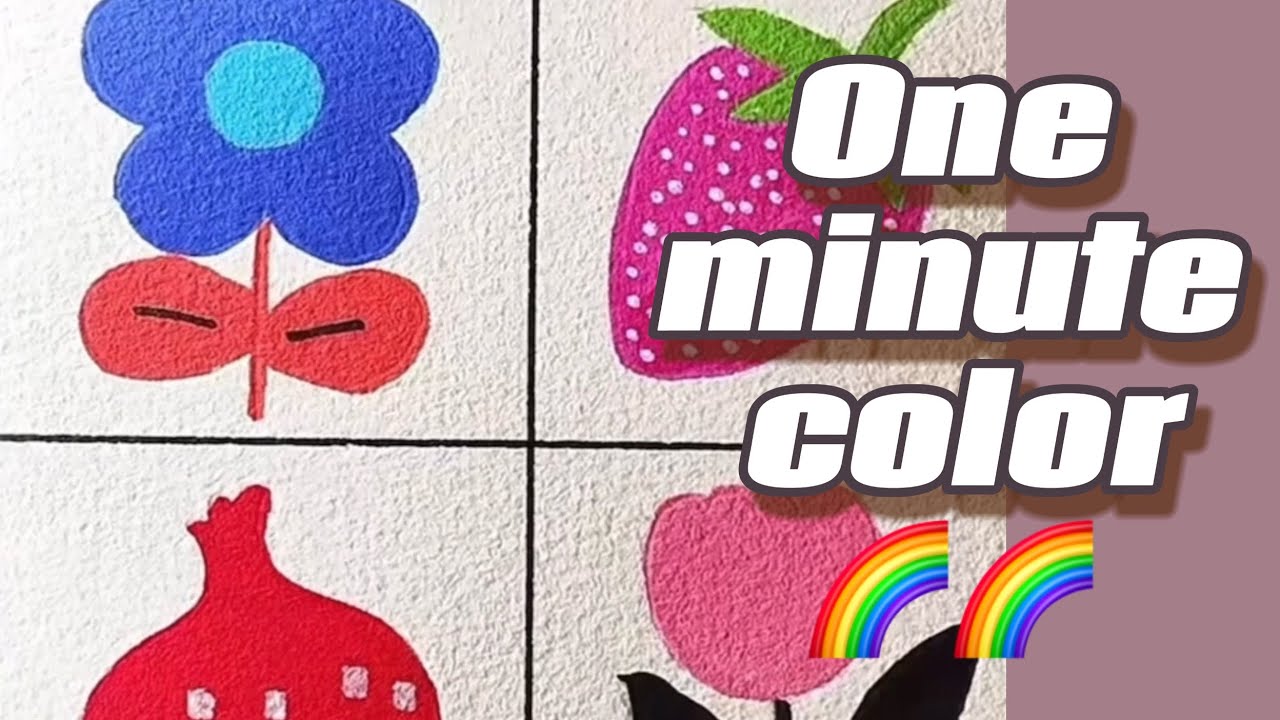 1-Min Color🌈🌈 #art#relaxingcoloring #drawing - YouTube