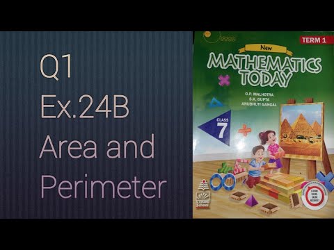 Q1 Ex 24B Ch24 Perimeter and Area | ICSE Math Class 7 | - YouTube