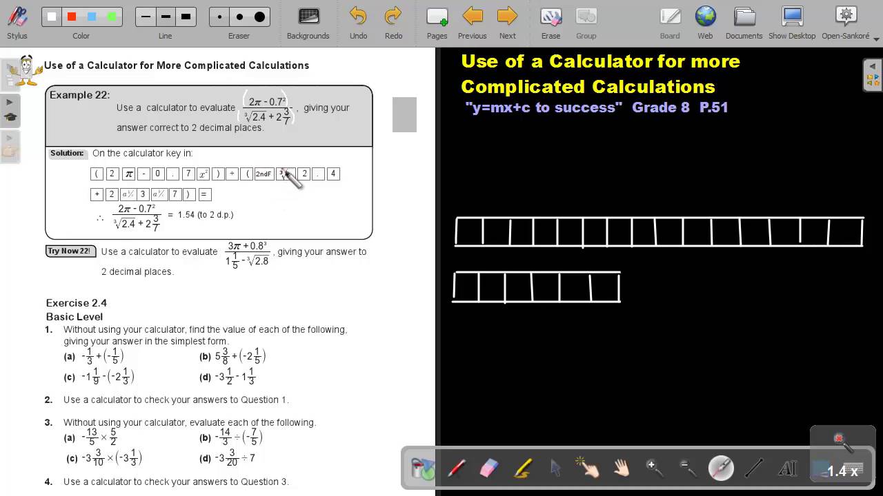 2.22 - Use of a Calculator for more Complicated Calculations - Chapter ...