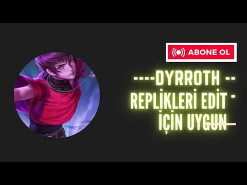 Dyrroth replikleri Mobile Legends edit yapmaya uygun- #mobilelegends #mlbb