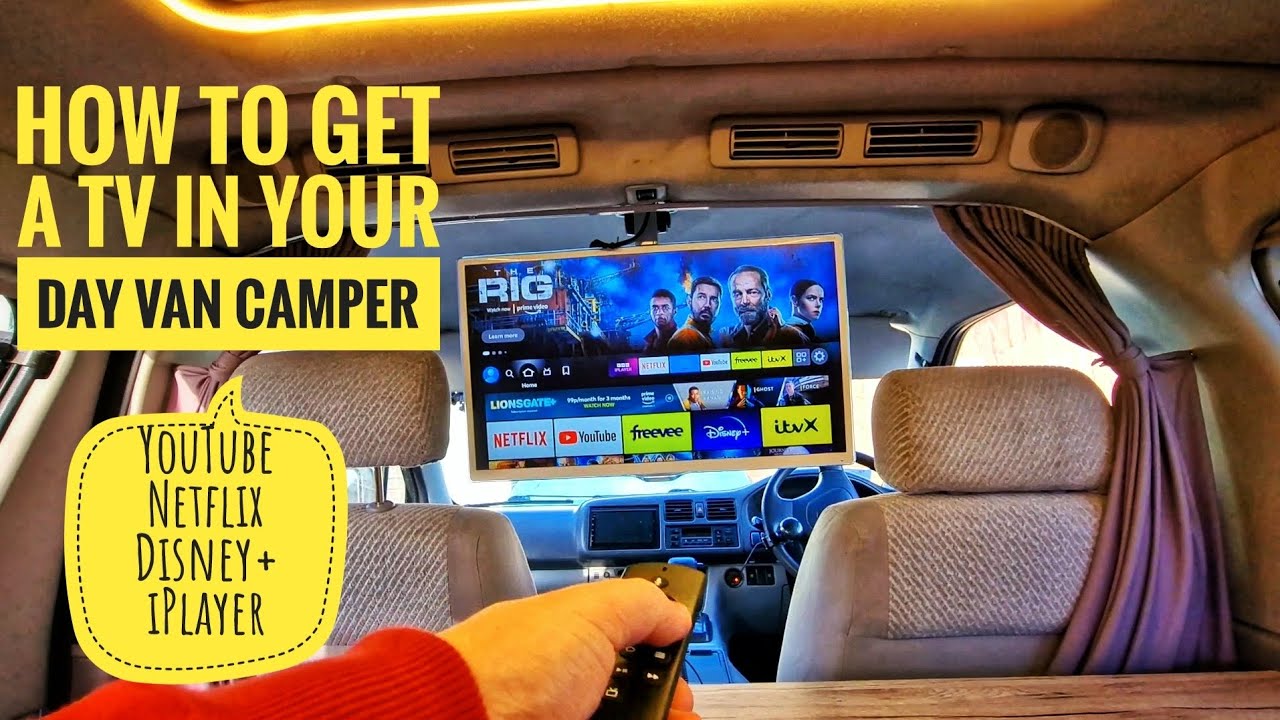 How I installed a TV in the day van // Mazda Bongo // Ford Freda - YouTube