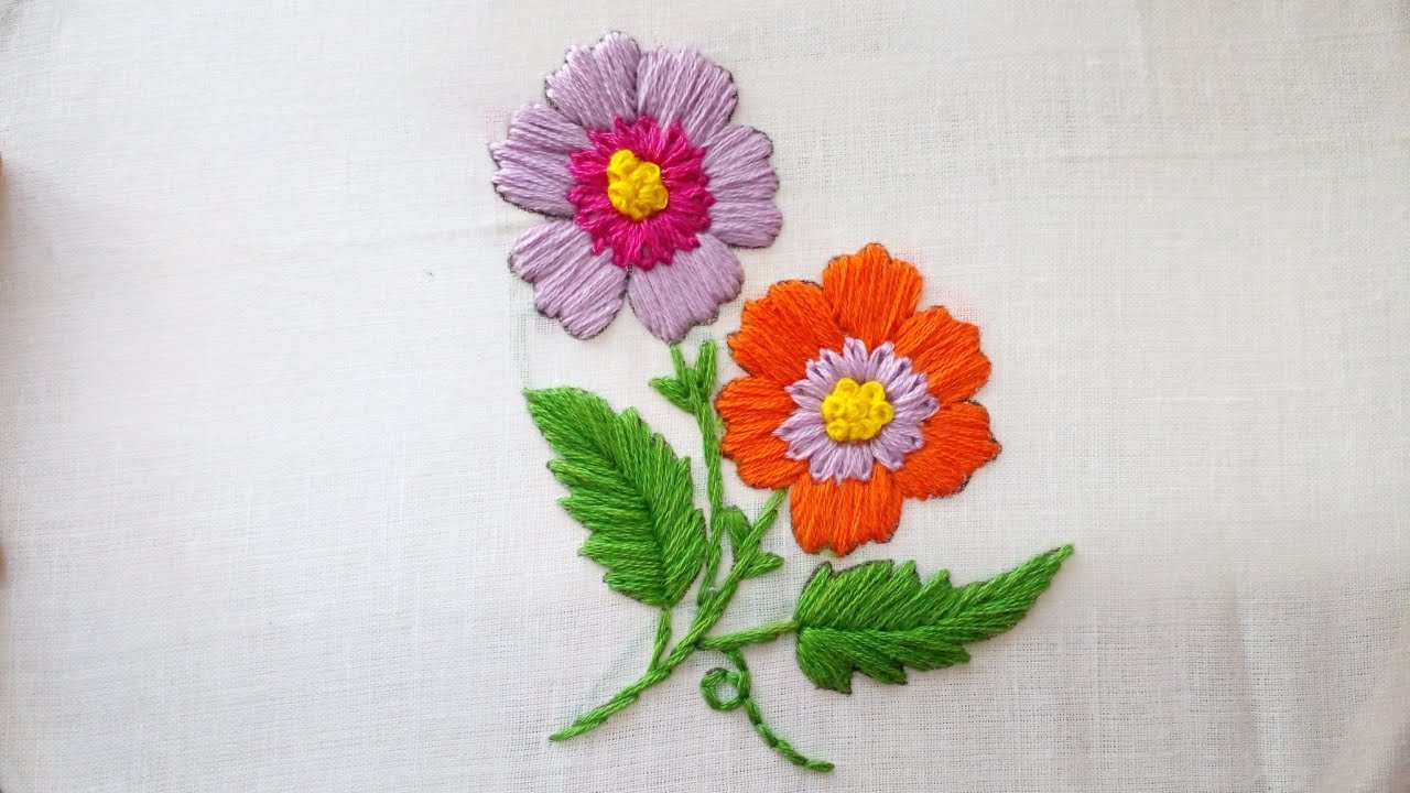 Beautiful Flower Embroidery Design /Flower Embroidery Design for suits ...