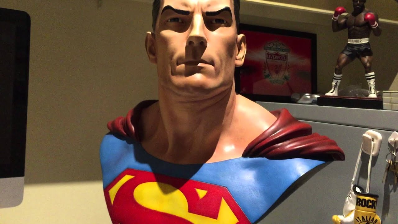 Sideshow Collectibles Superman Life Size Bust - YouTube