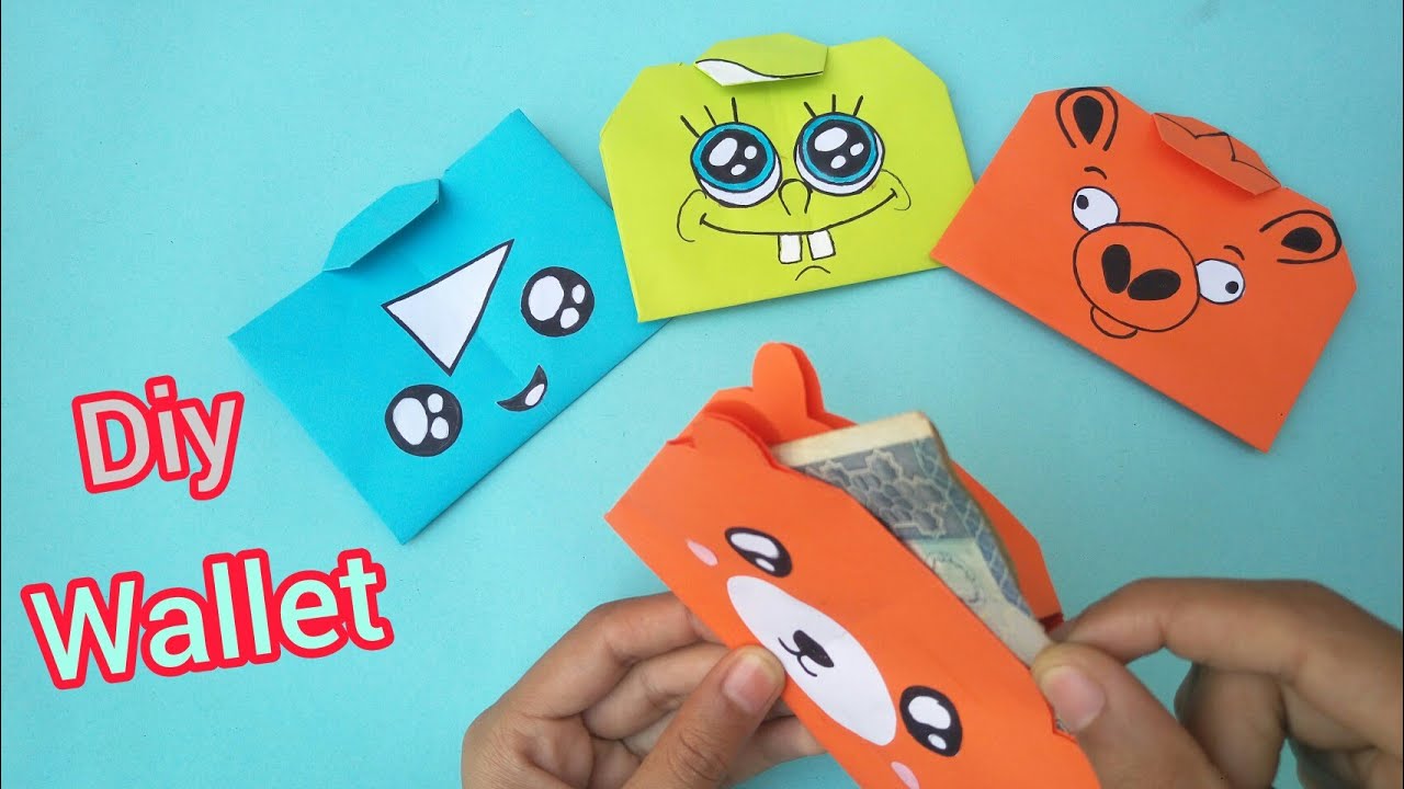 make a paper wallet | origami wallet | paper wallet - YouTube
