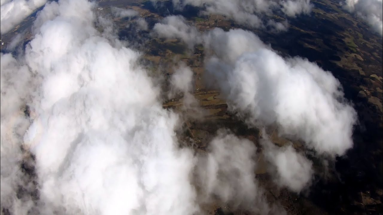 Skydive #346 - Flying mutation suit around clouds - YouTube