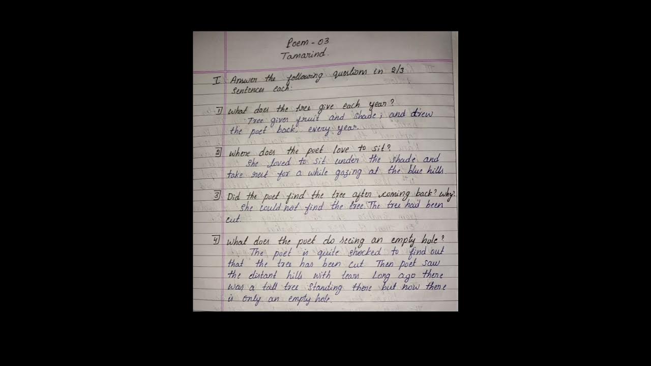 Poem 3. Tamarind. 5th standard. English. - YouTube