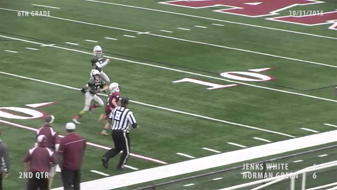 10/31/15 - 6th Grade INFC Football - Jenks White vs Norman Green - YouTube