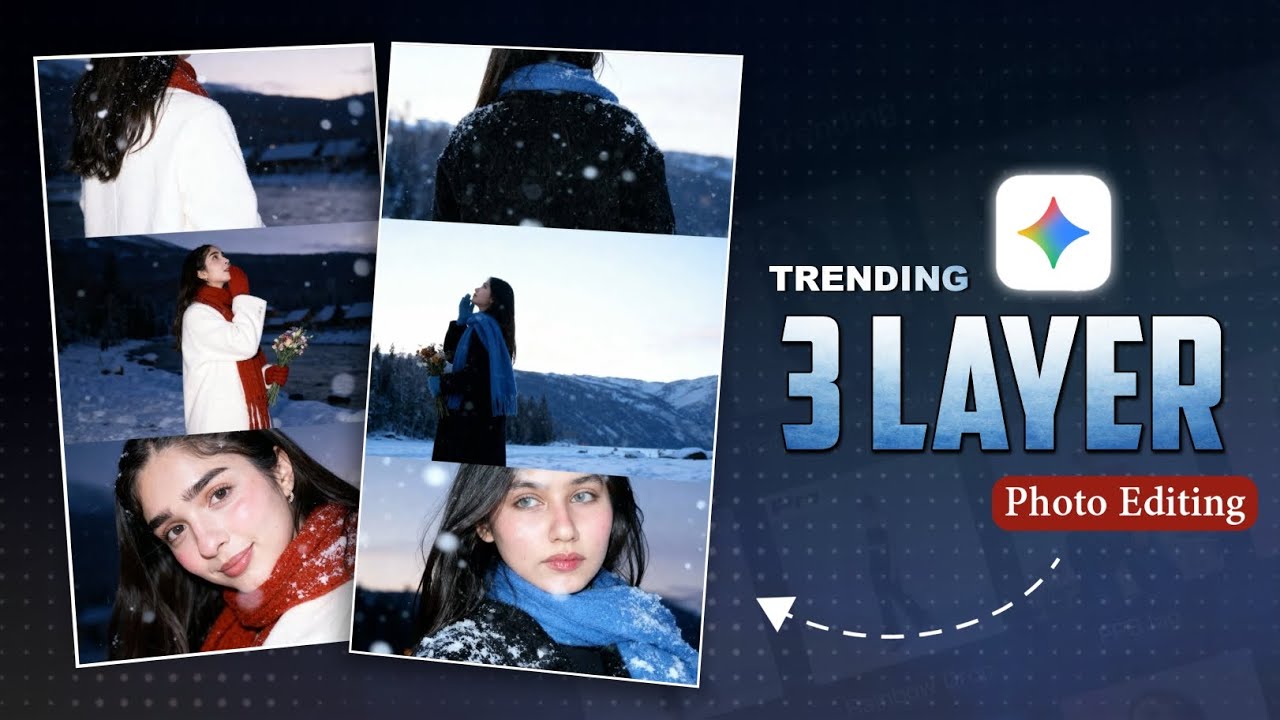 Instagram Trending Ai Snowfall Photo Editing Prompts | 3 Layer Google ...