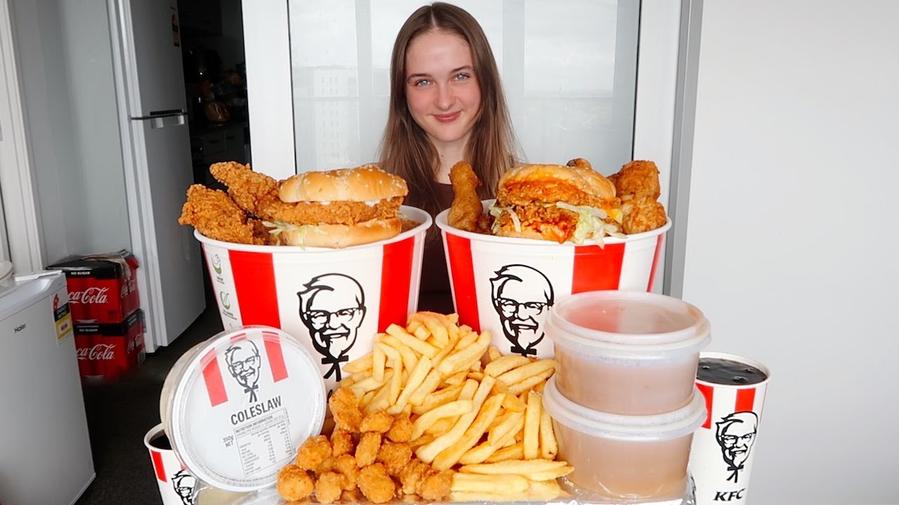 Massive KFC Challenge (10,000 CALORIES) - YouTube