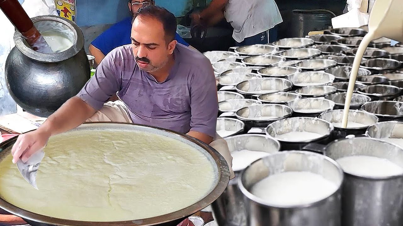 Jeda Lassi Wala Best Lassi Making Recipe Old Lahore Street Food Walled ...