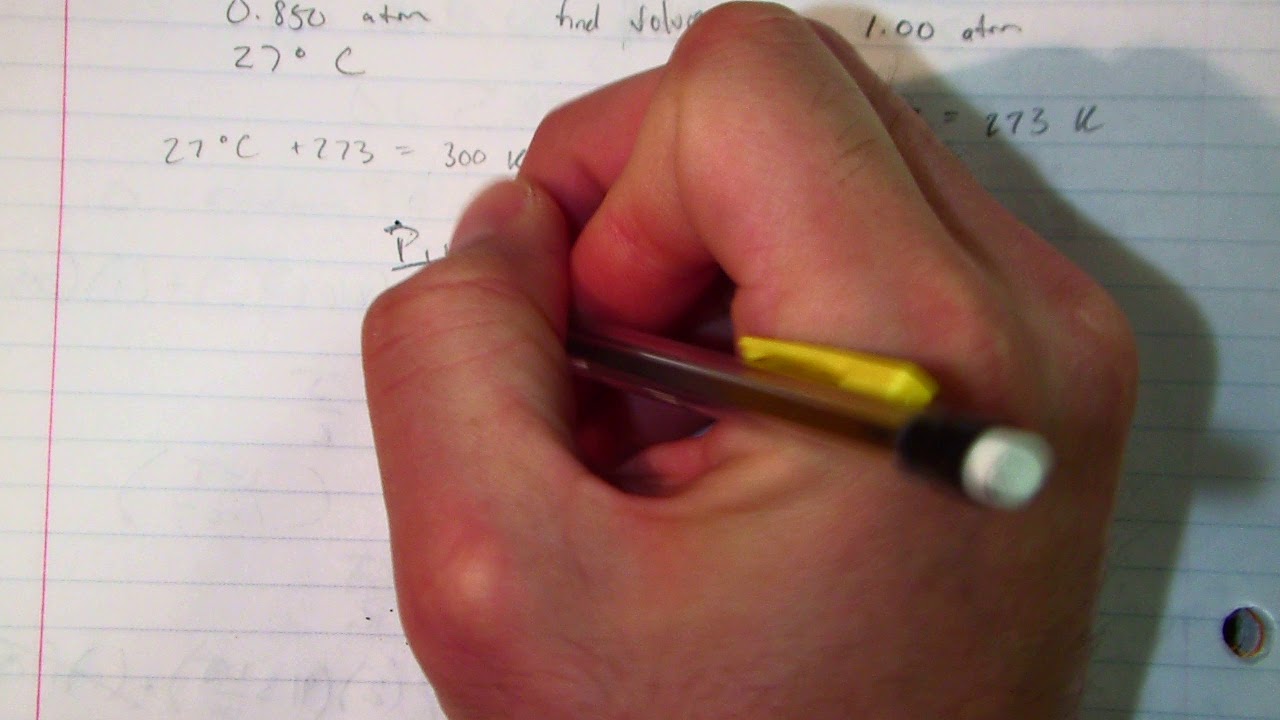 Openstax Chapter 9 Example 1: Modified Ideal Gas Law - YouTube